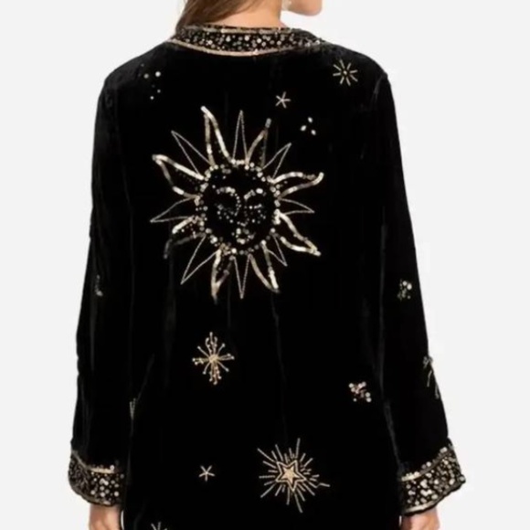 Johnny Was | Jackets & Coats | Johnny Was Aruna Velvet Smoking Jacket ...